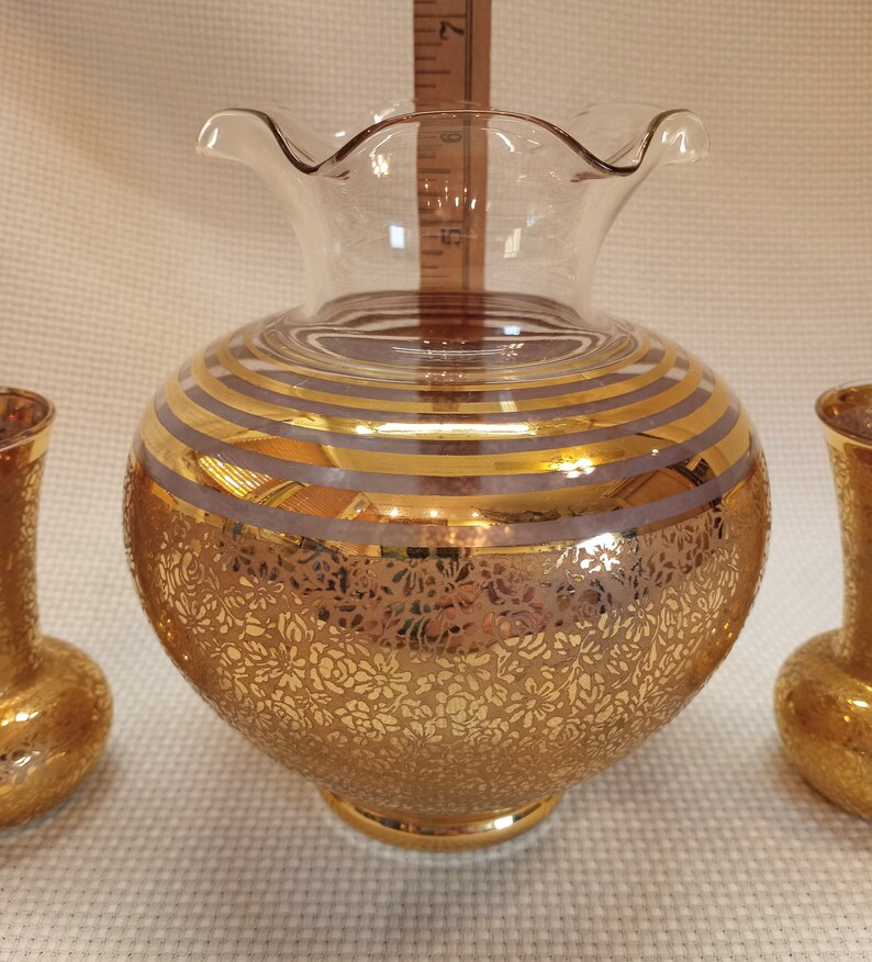 Ransgil Crystal 3 Piece Set 6 Ransgil Crystal Ruffle - Etsy