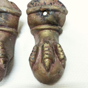 Antique Cast Iron Claw Feet, Set of 4, Furniture or Bathtub, Ball and ...