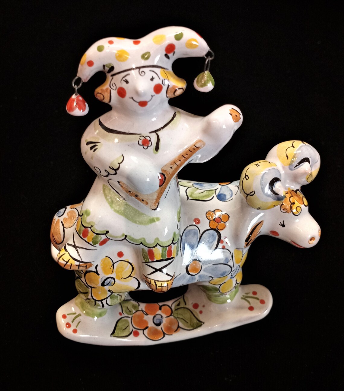 Rare Russian Majolica Ceramic Skomorokh Harlequin Jester - Etsy