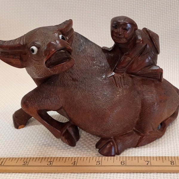 Wood Water Buffalo Carving - Etsy