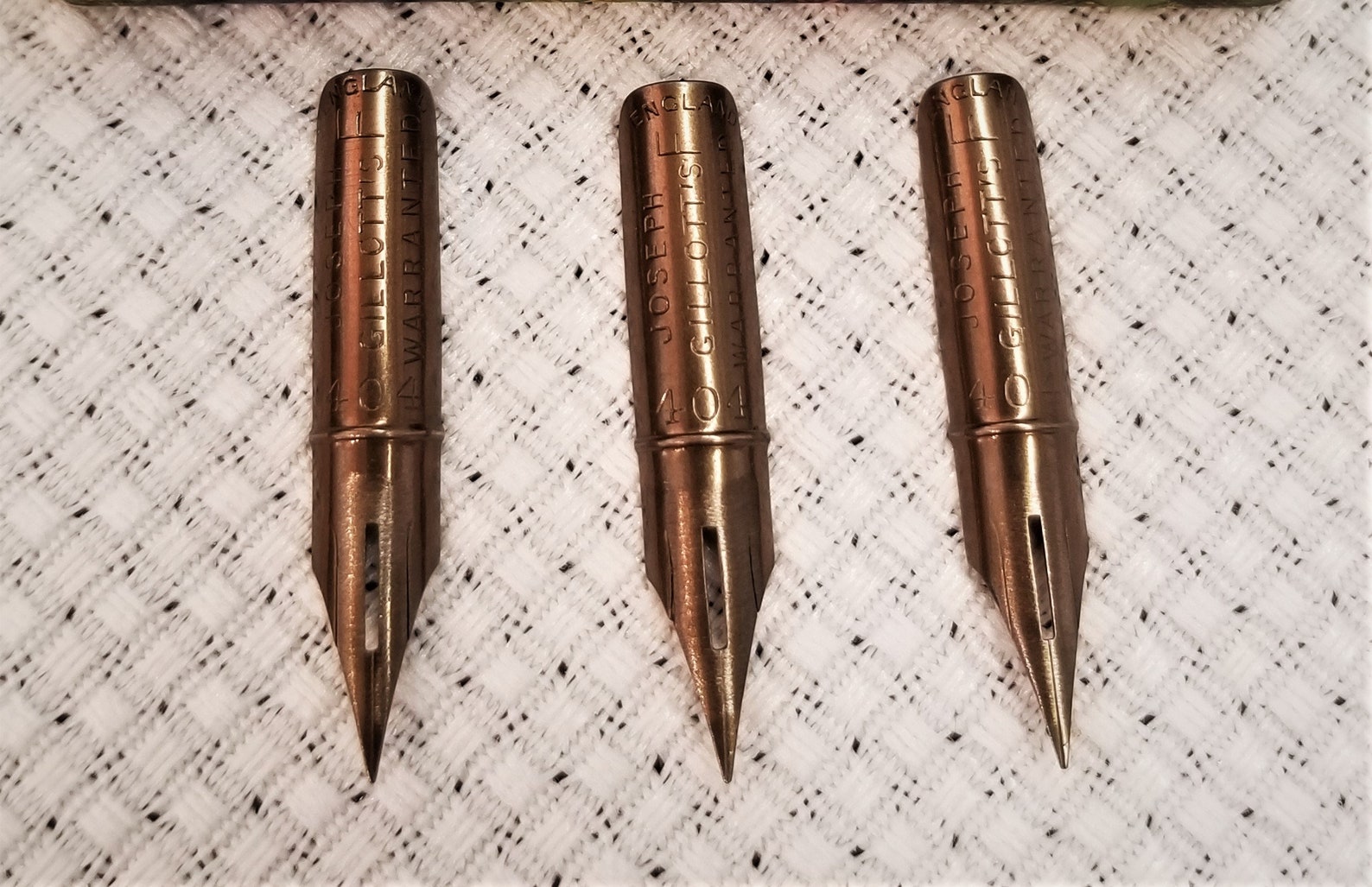 Genuine Antique Gillott's 404 F Nibs Set of 3 Public - Etsy