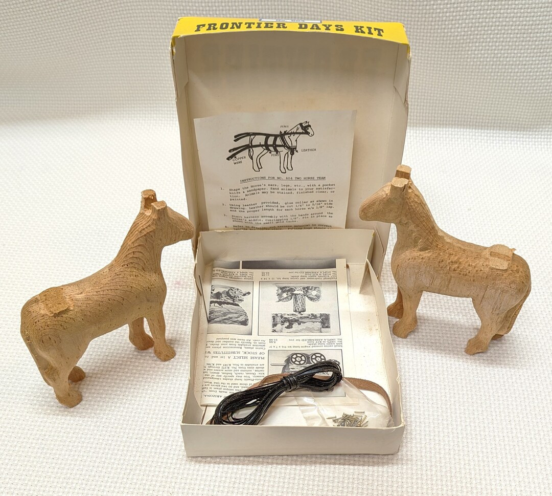 Two Identical Kits, Cactus Craft Frontier Days Kit #604, Team of Horses ...