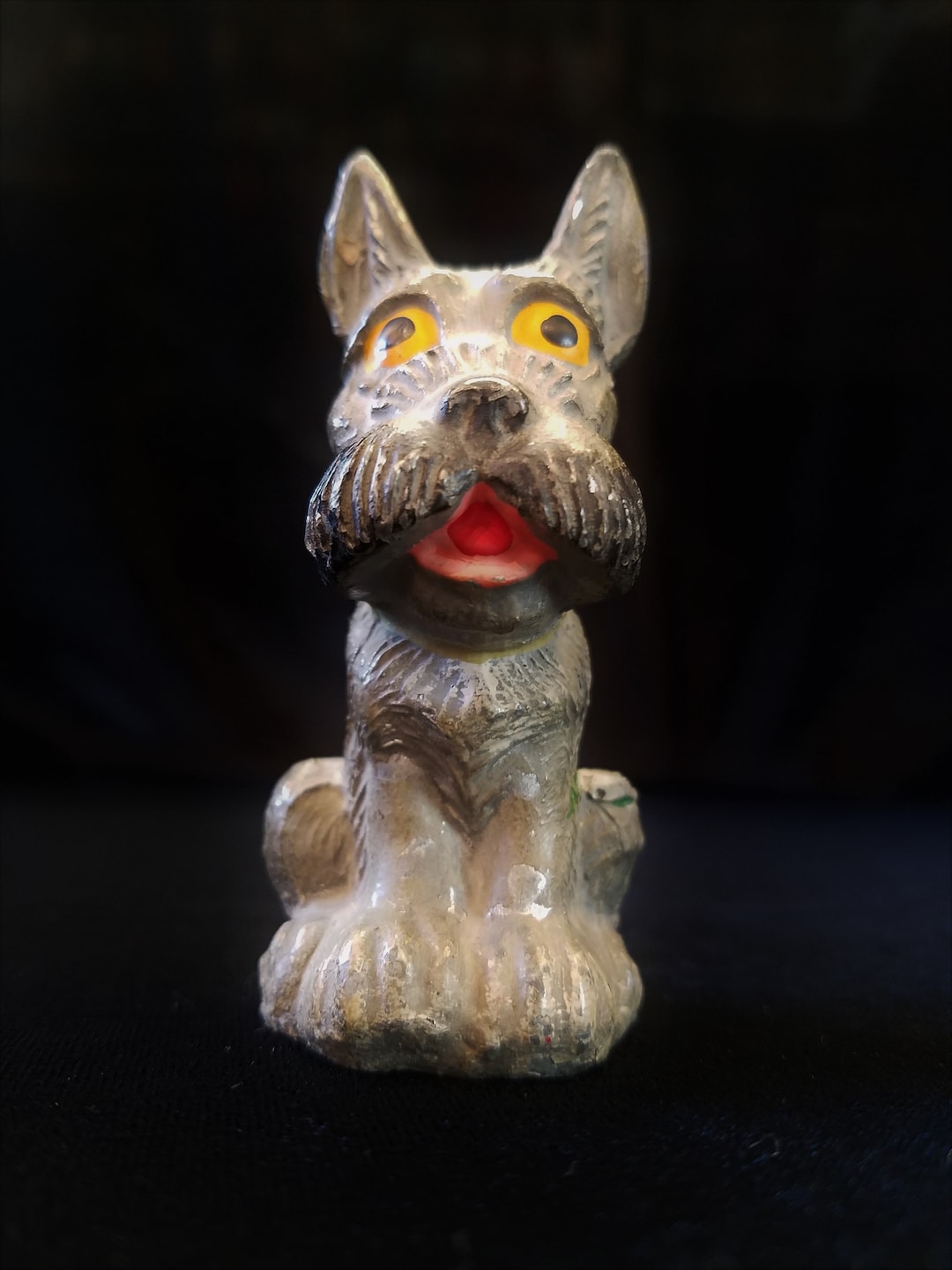 Vintage Toy Scotty Dog Figurine, Scottie Dog Collectible, Schnauzer Toy ...