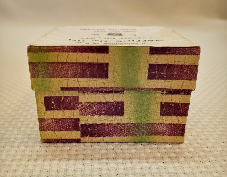 RARE Original Antique Gillott's Nib Box for 10 Packets of Mapping 1151 ...