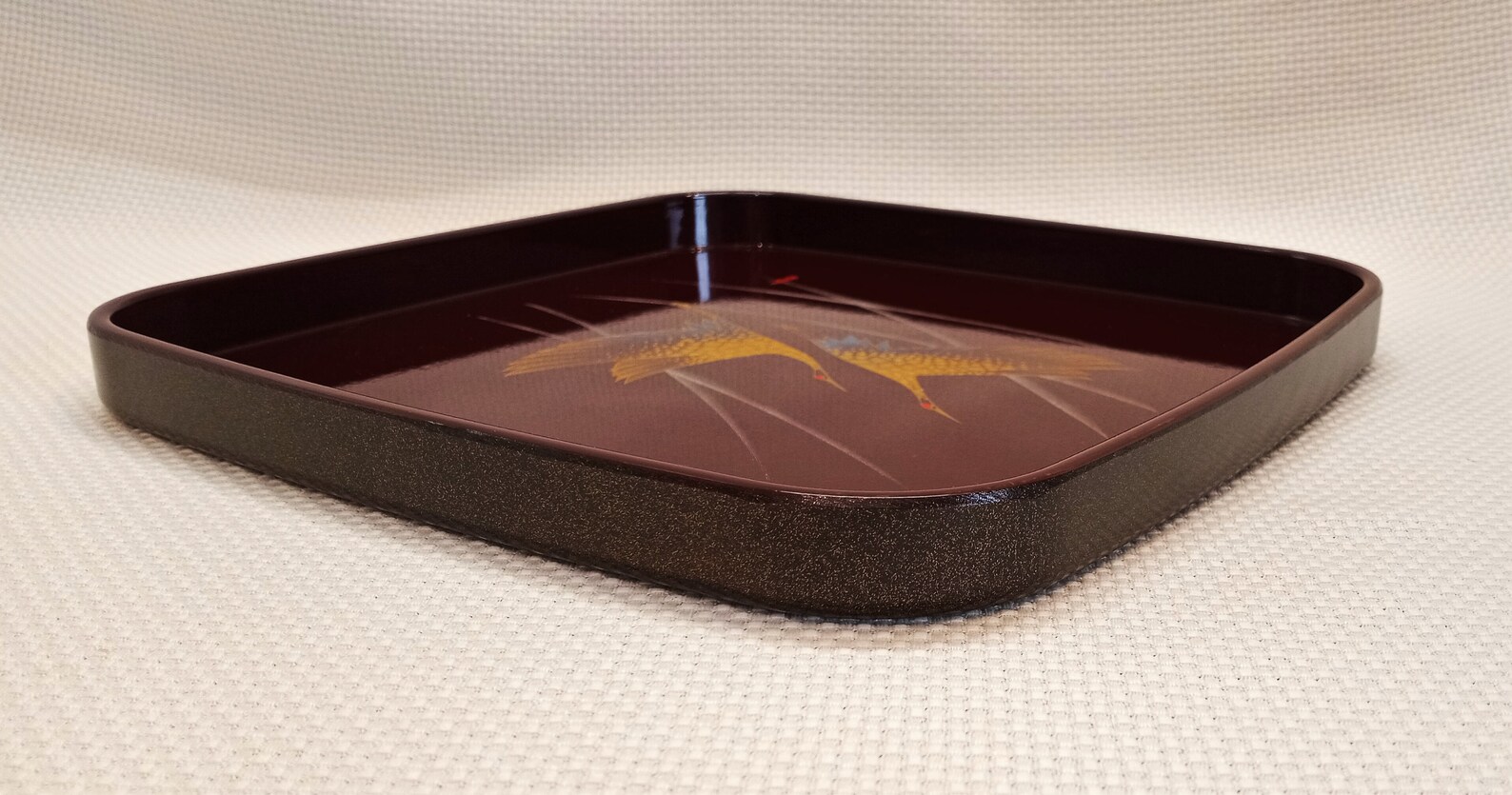 Vintage Japanese Lacquer Ware Tray Pair of Flying Cranes - Etsy