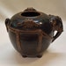 Khmer Empire Elephant Lime Pot, Dark Brown Glaze, Angkor Pottery ...