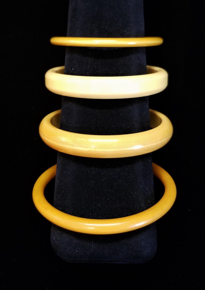 Vintage Bakelite Butterscotch Bangle Set 4 Art Deco Bakelite | Etsy