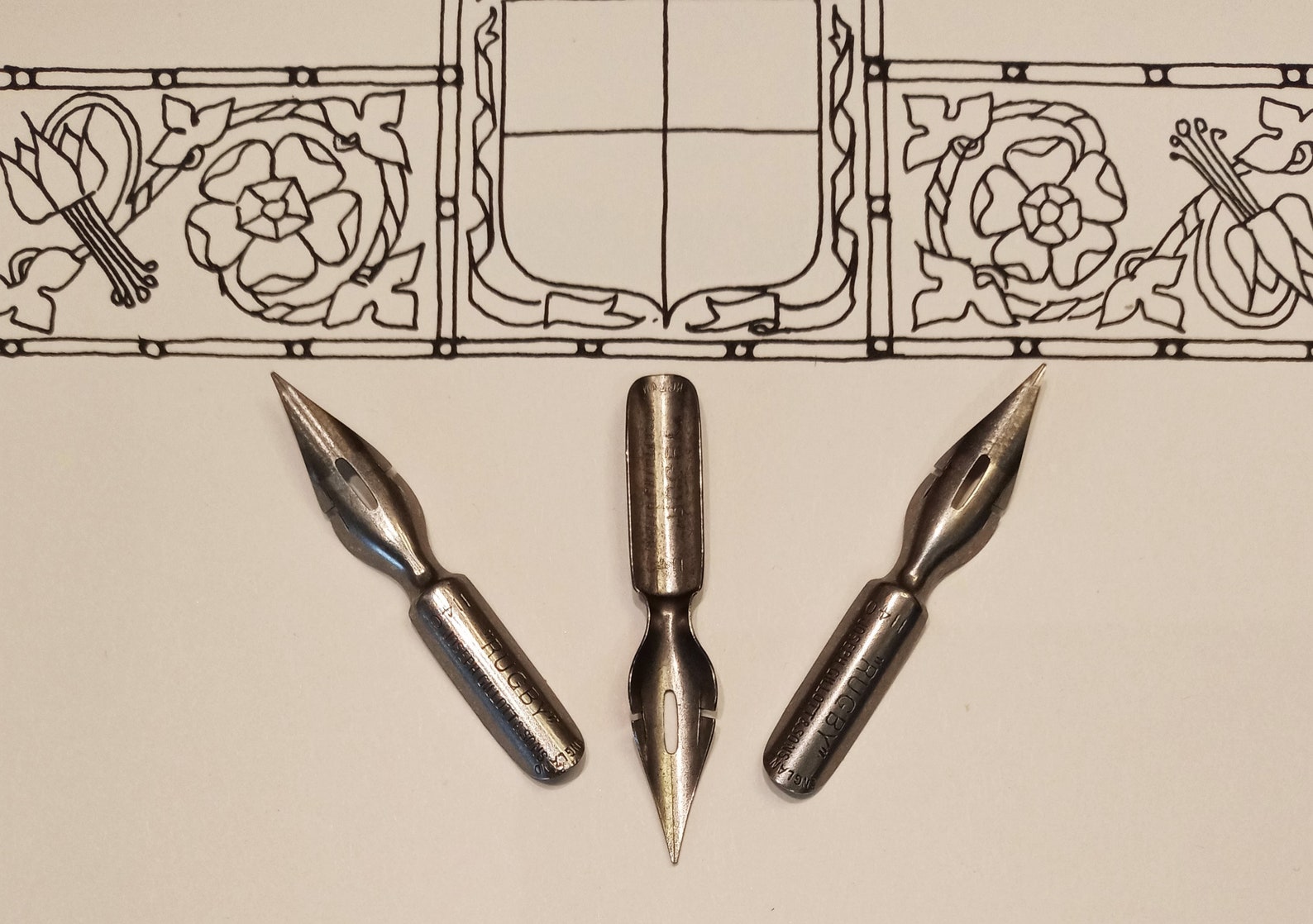 Gillott Rugby 1140 Dip Pen Nibs Set of 3 School Pens - Etsy