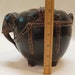 Khmer Empire Elephant Lime Pot, Dark Brown Glaze, Angkor Pottery ...