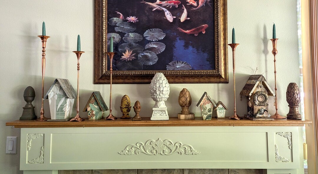 Hessel Studios, One Hammered Copper Candlestick, water's Tale, 19 Tall ...