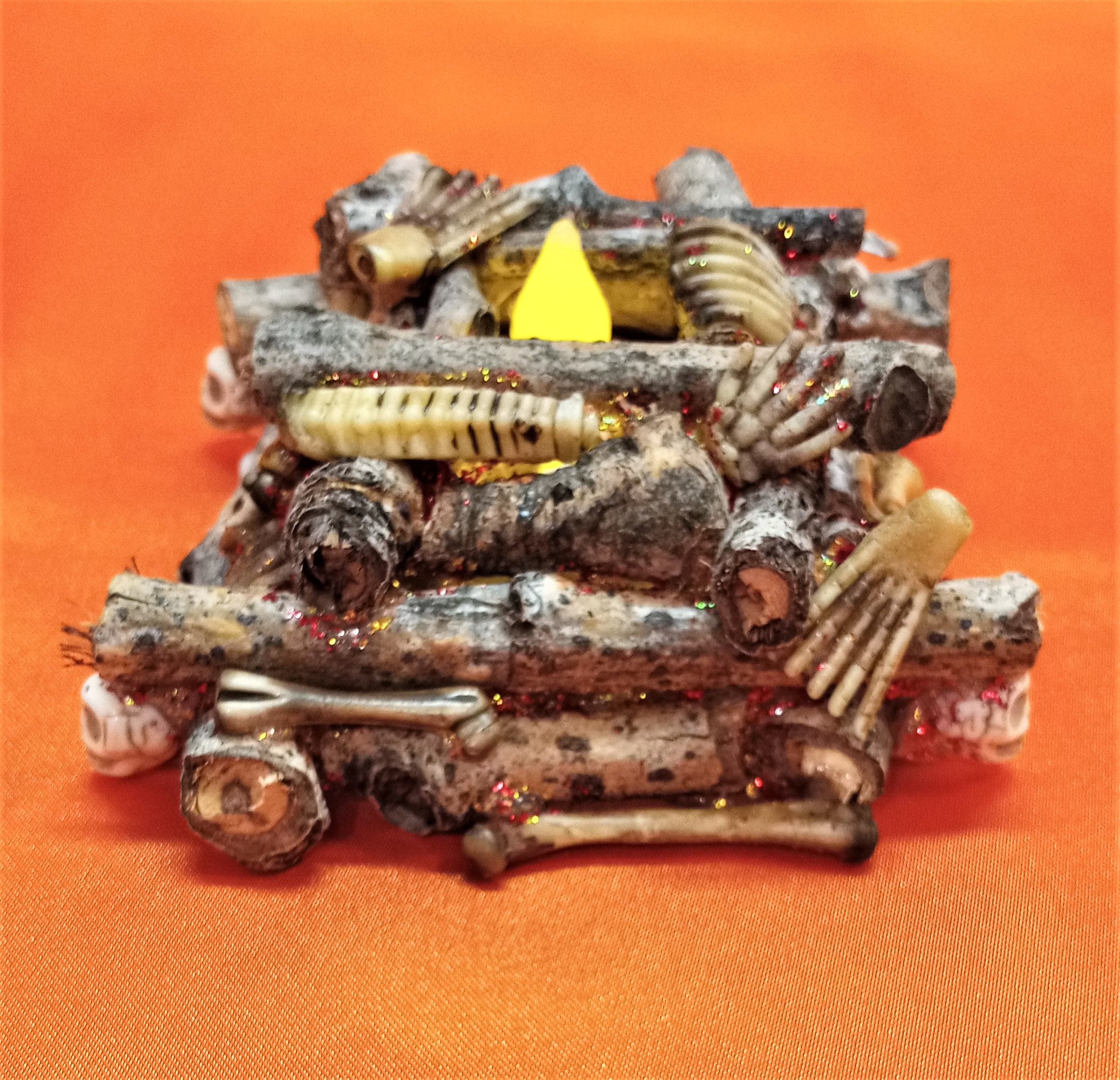 Halloween Witch Fire, Grizzly Campfire, Tabletop, Flickering Battery ...