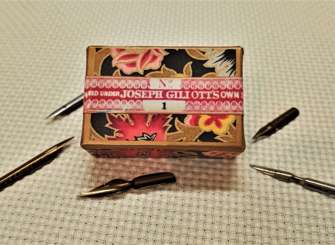 Gillott's Principality No 1 Pen Nib Box, Handmade Authentic ...