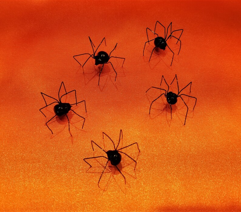 Handmade Black Widow Spiders Five Spiders Realistic Faux - Etsy New Zealand