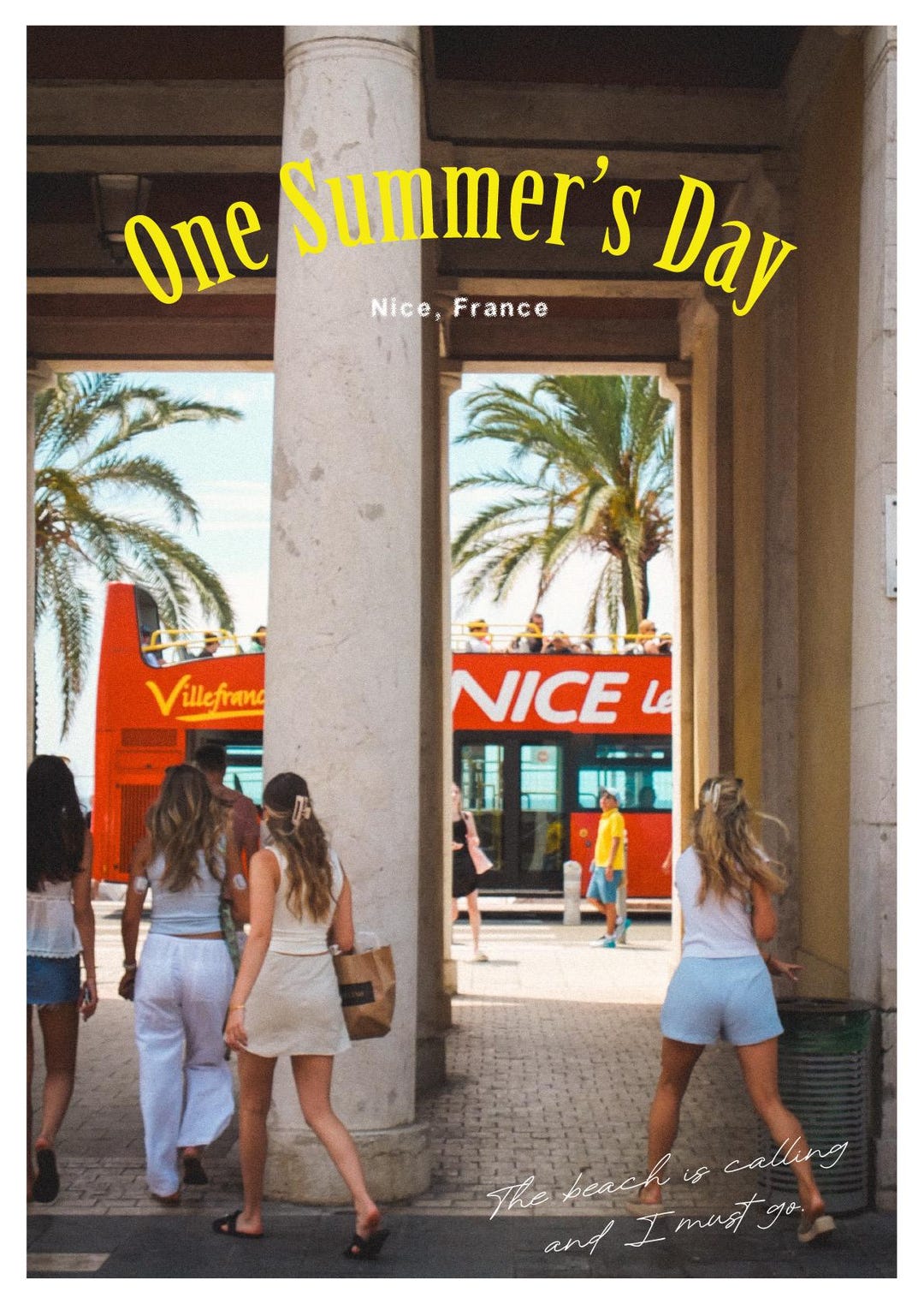 One Summer's Day: A Retro Stroll Through Nice - Postcard Set (7 Pcs) - Etsy