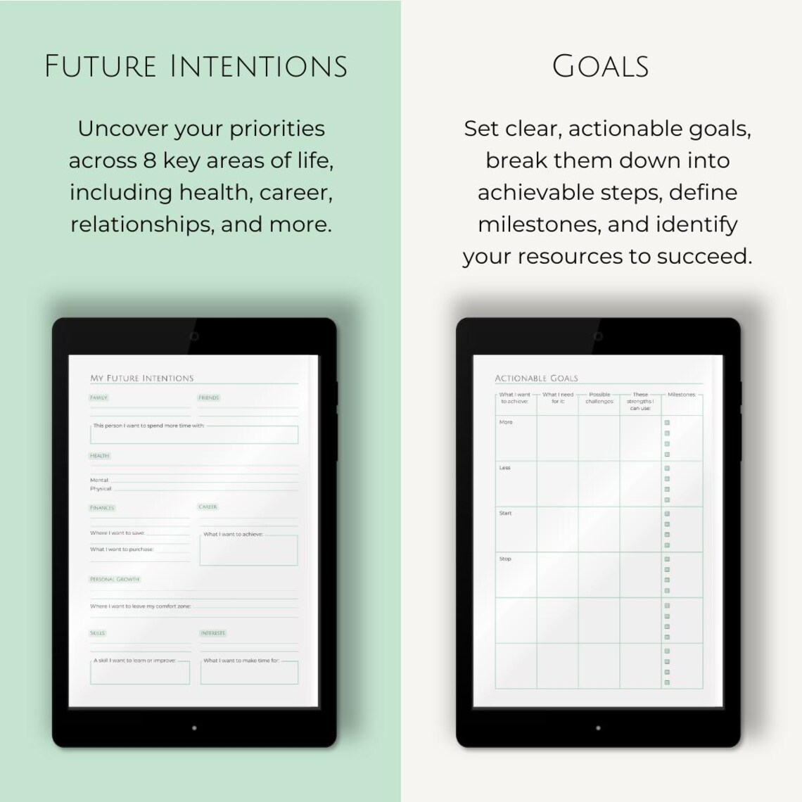 New Years Resolutions 2026 – Yearly Reflection and Goal-setting PDF ...