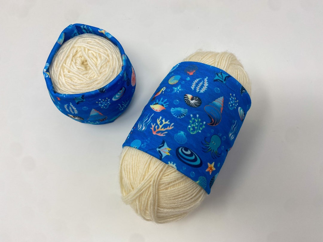 Standard Yarn Hugger: Sea Creature Pattern Jersey Knit Yarn Holder - Etsy