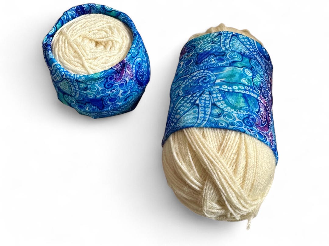 Octopus Squid Sea Creature Yarn Hugger, Yarn Coat, Portable Yarn Bowl ...