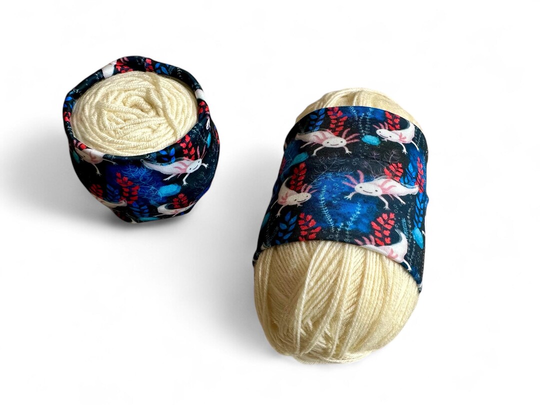 Pink Axolotl Yarn Hugger, Yarn Coat, Portable Yarn Bowl, Skein Coat ...