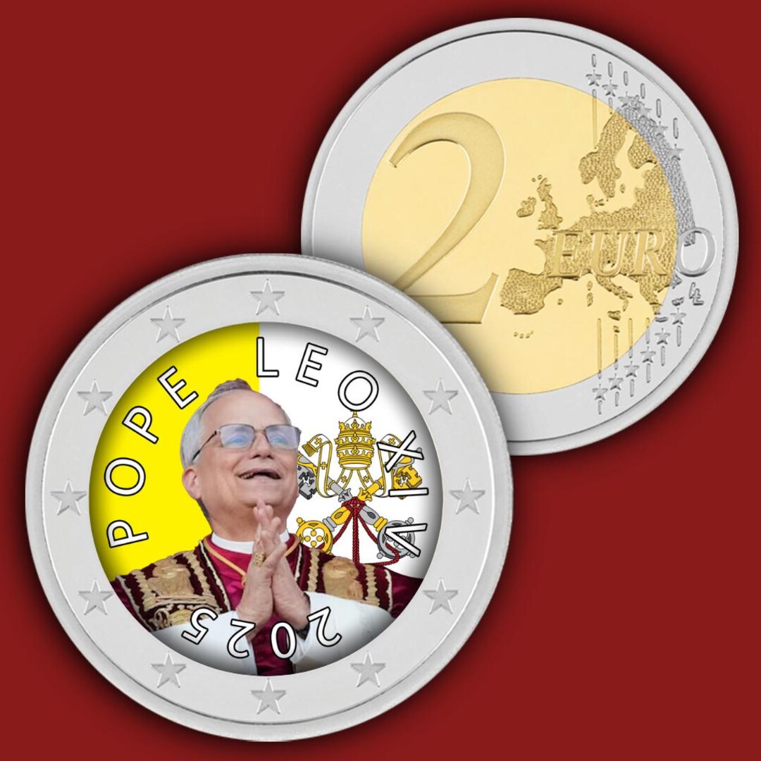 Coin - Pope Leo XIV. A001- 2 EURO - VATICAN - Etsy UK