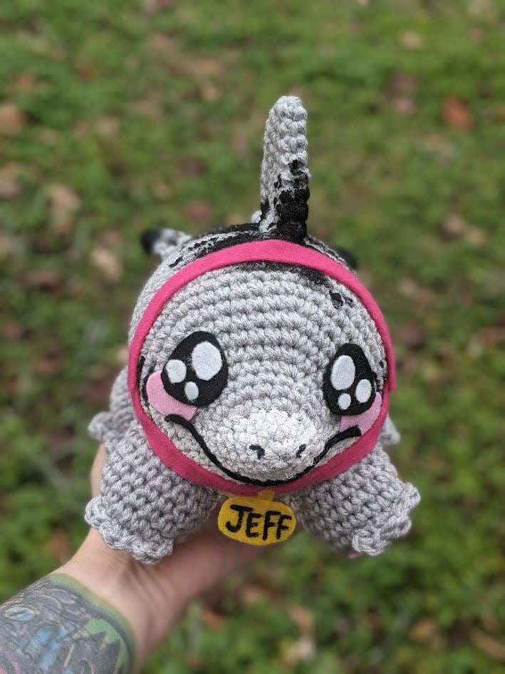 Jeff the Land Shark Amigurumi Plush | Made to Order - Etsy