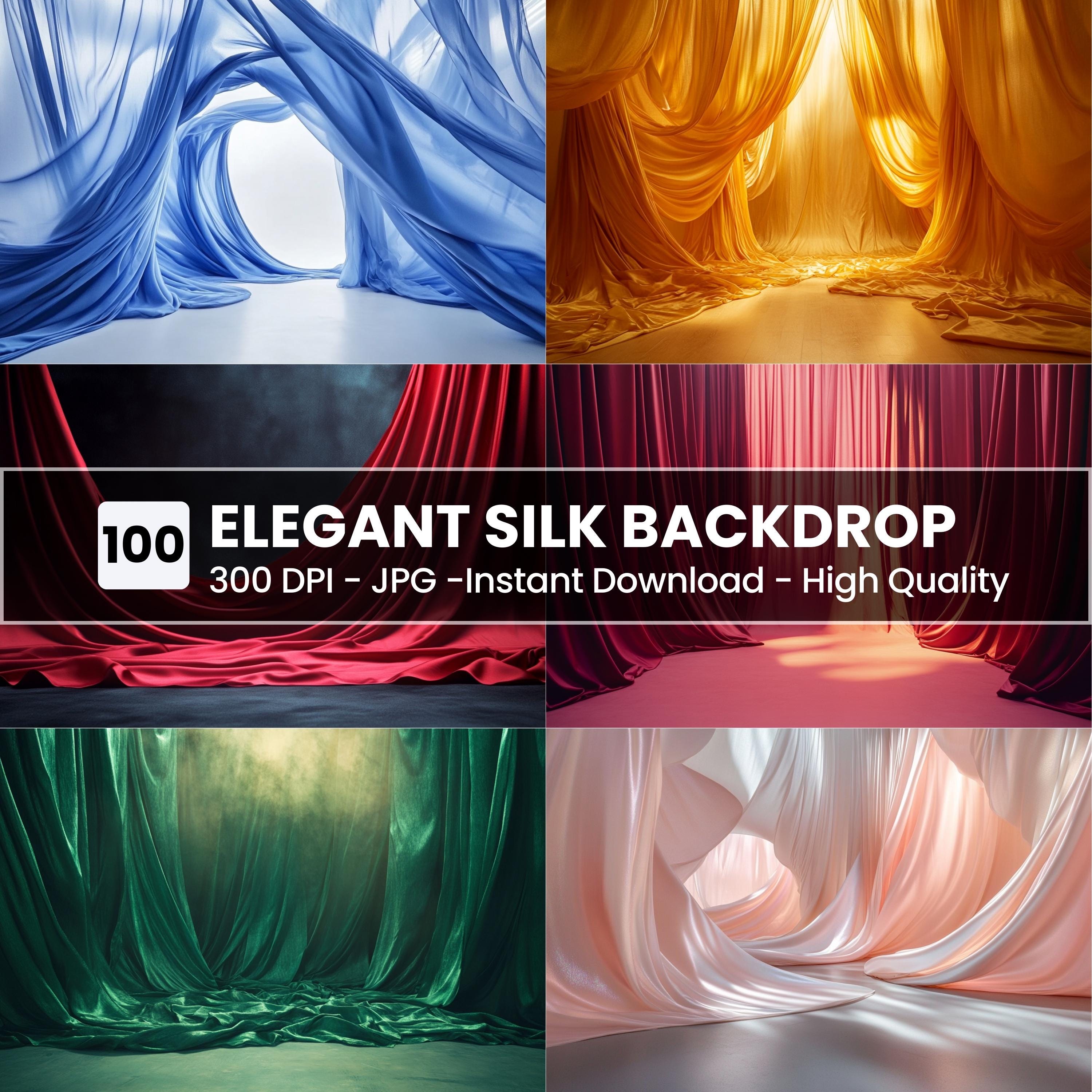 100 Silk Digital Backdrops | Luxurious Fabric Maternity Overlays, Fine ...