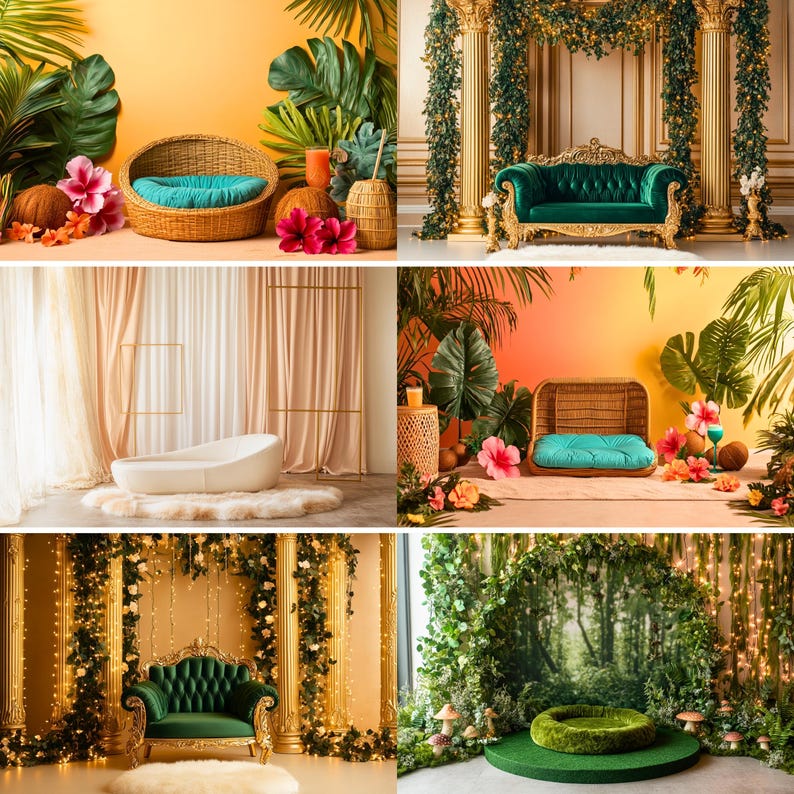 50 Pet Digital Backdrops for Pet Photography - Fun Editable Backgrounds ...