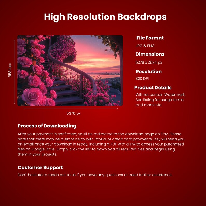 Romantic Wedding Digital Backdrops for Photoshop, Love Photo Overlays ...