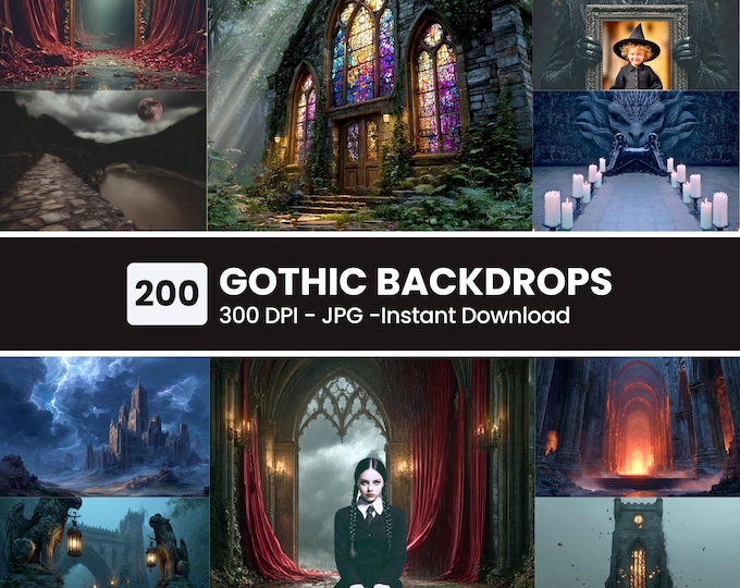 200 Gothic Backdrops, Dark Castle Backgrounds, Halloween Haunted Forest ...