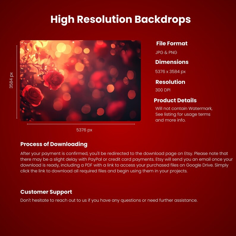 Bokeh Floral Digital Backdrop for Romantic Family Portraits, Pink Love-themed Photo Overlay ...