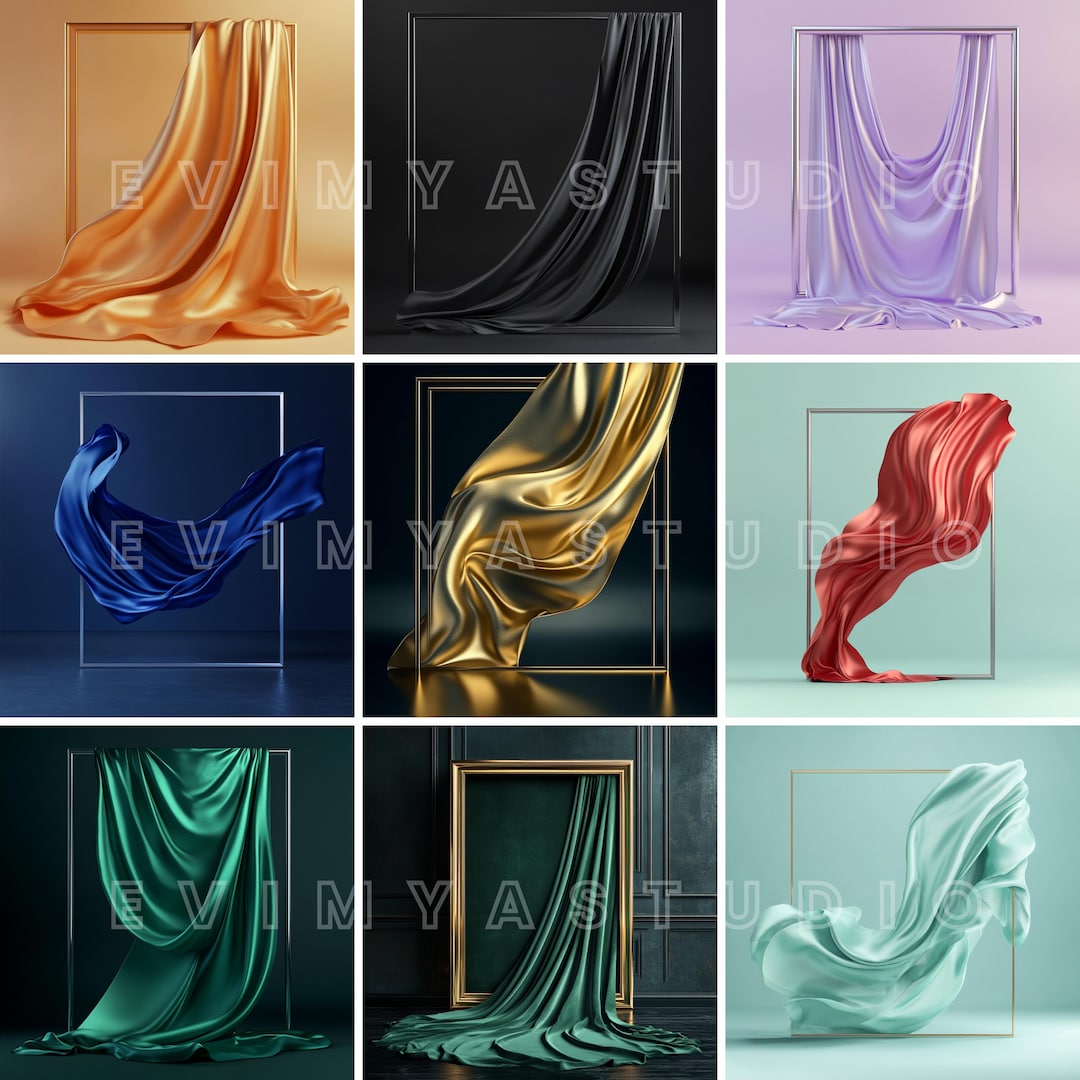 Luxury Silk Frame Digital Backdrops: 200 Fine Art Maternity Portrait ...