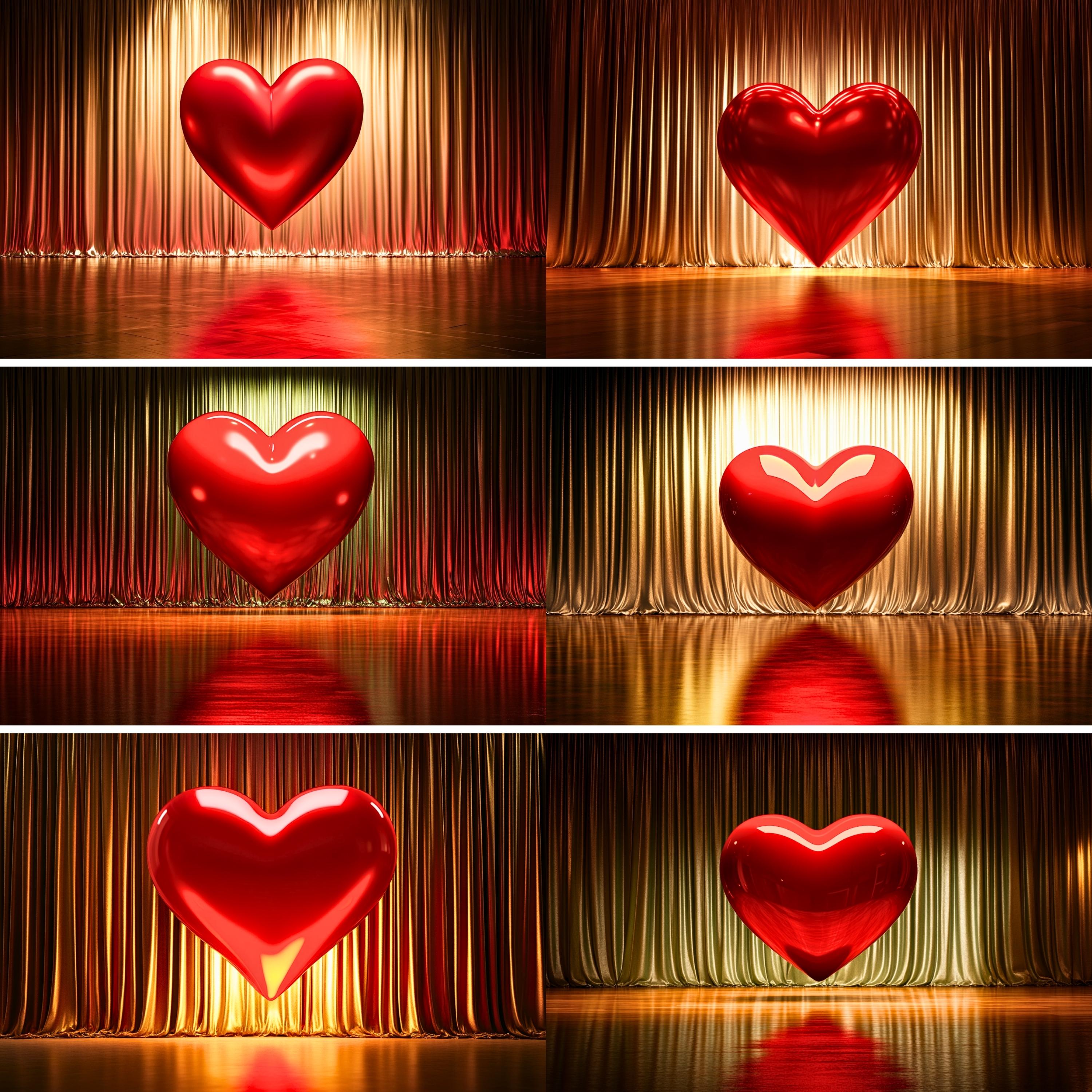 Red Heart Valentine Digital Backdrop: Romantic Silk Overlay – Maternity ...