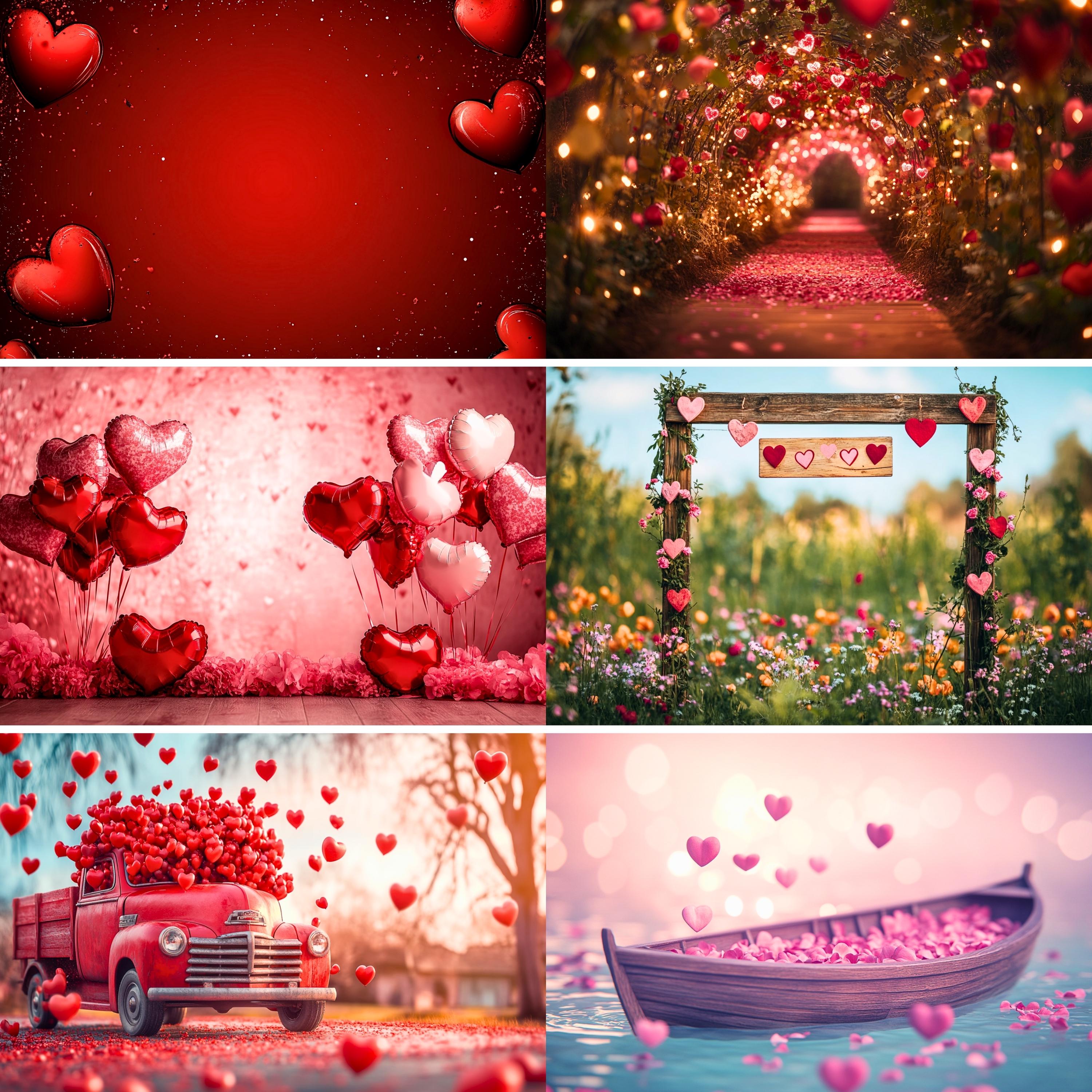 Romantic Wedding Digital Backdrops for Photoshop, Love Photo Overlays ...