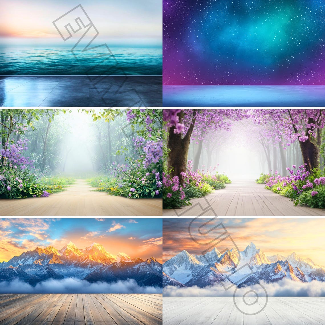 Nature Photography Backgrounds - 130 Magical Forest Digital Backdrops ...