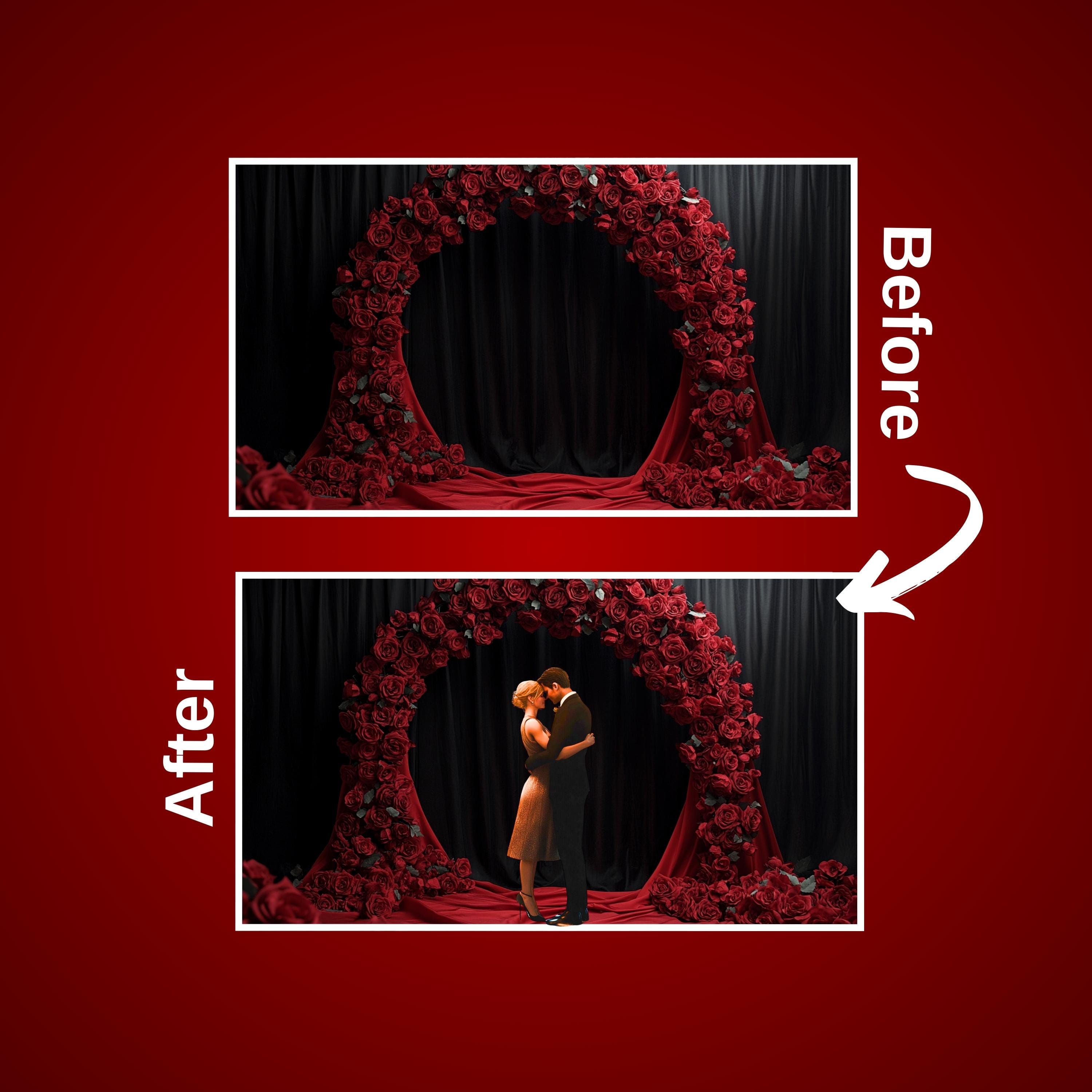 100 Valentine's Day Digital Backdrops: Romantic Photo Overlays (JPG) - Etsy