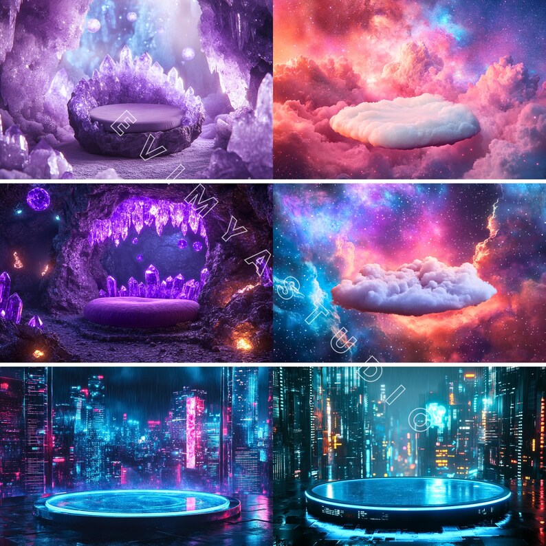 80 Pet Digital Backgrounds for Animal Photos, Whimsical Photography ...