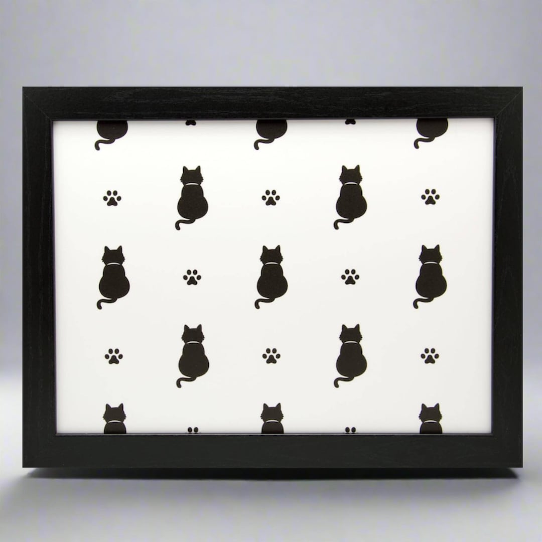 Kitten Paw Black Cats Lap Tray With Bean Bag Cushion, Beanbag Lap Trays ...