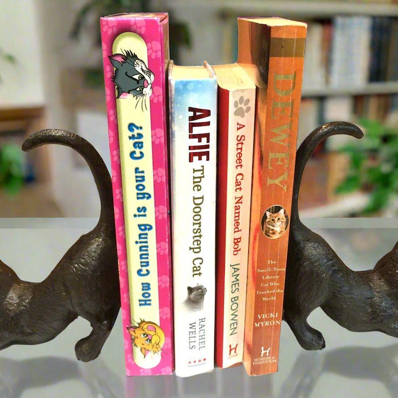 Cat Bookends - Etsy