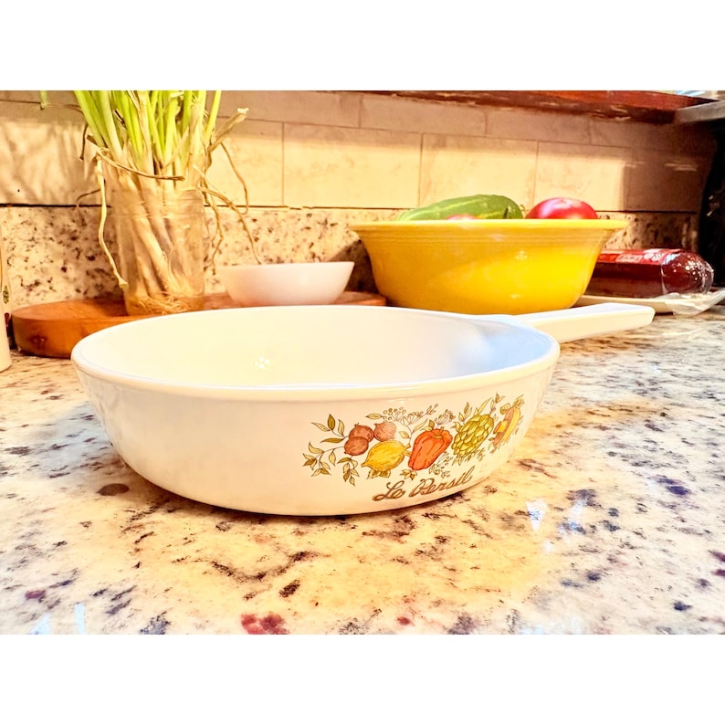 Vintage Corning Ware Skillet – Le Persil Spice of Life Pattern, 1970s ...