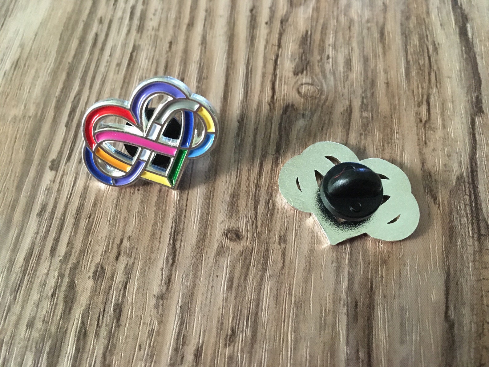 Polyamory Pride Enamel Pin Queer Pride Rainbow Heart - Etsy