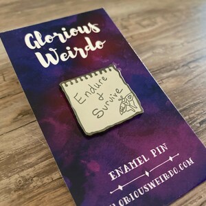 Endure and Survive, the Last of Us Enamel Pin, Ellie Williams, Hard ...