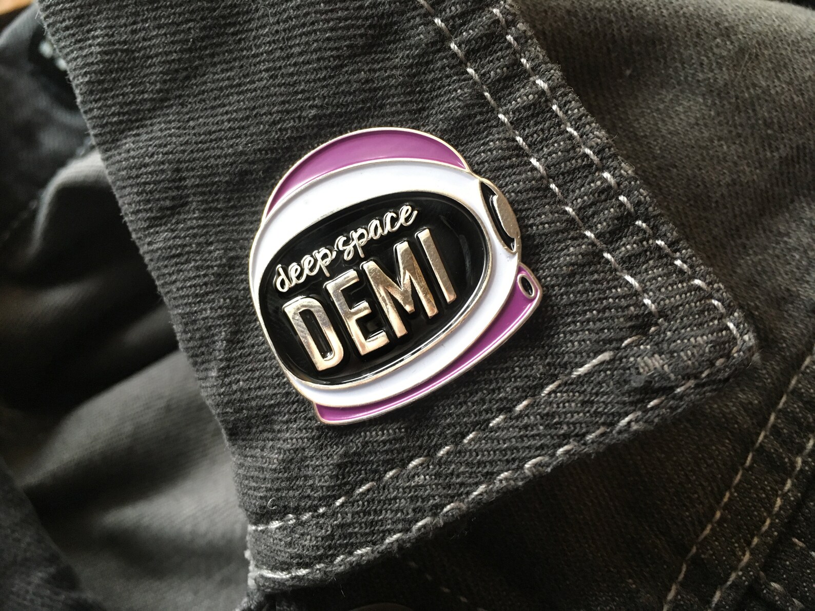 Demisexual Pride, Enamel Pin, Deep Space Demi, Soft Enamel, Space ...