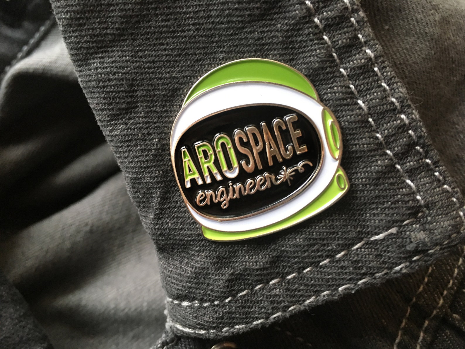 Aromantic Pride Enamel Pin, Arospace Engineer, Aro Pride, Soft Enamel ...