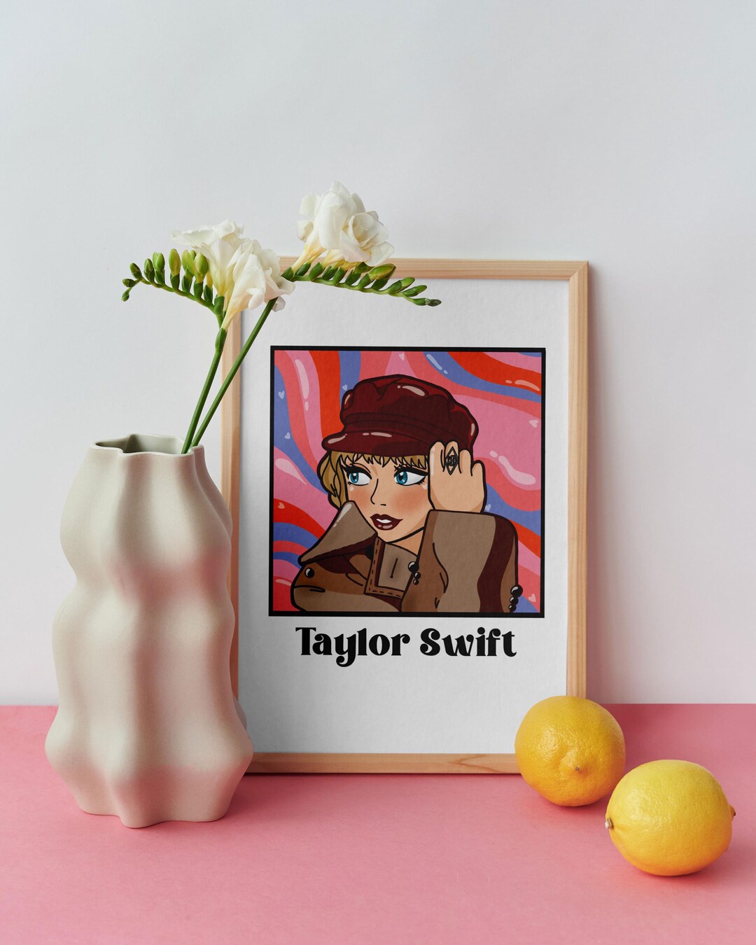 Taylor Swift Illustrated Print Format, Decorative Print, Art Print, A4 ...