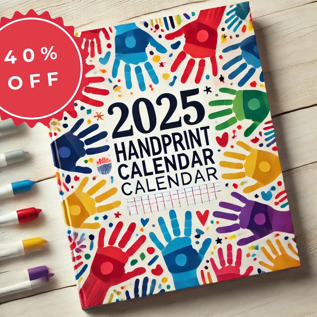 2025 Handprint Calendar- Printable Handprint Craft - Handprint Keepsake ...