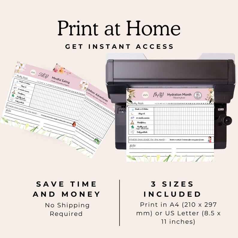 2025 Wellness Printable Planner, Wellness Planner, Health Planner, Self ...