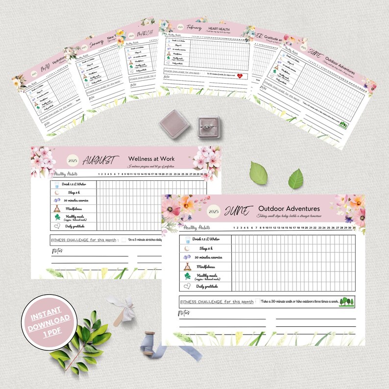 2025 Wellness Printable Planner, Wellness Planner, Health Planner, Self ...