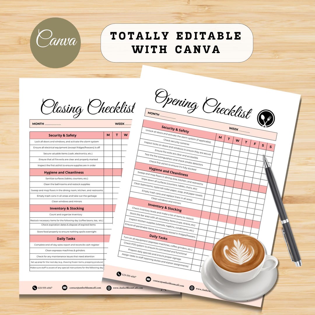 Bar Inventory Checklist, Digital PDF for Liquor Management, Bartender ...