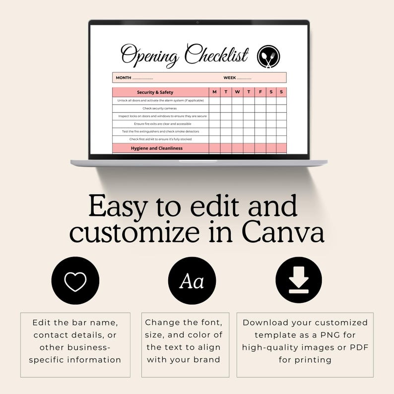 Bar Inventory Checklist, Digital PDF for Liquor Management, Bartender Supplies, Beverage Stock ...