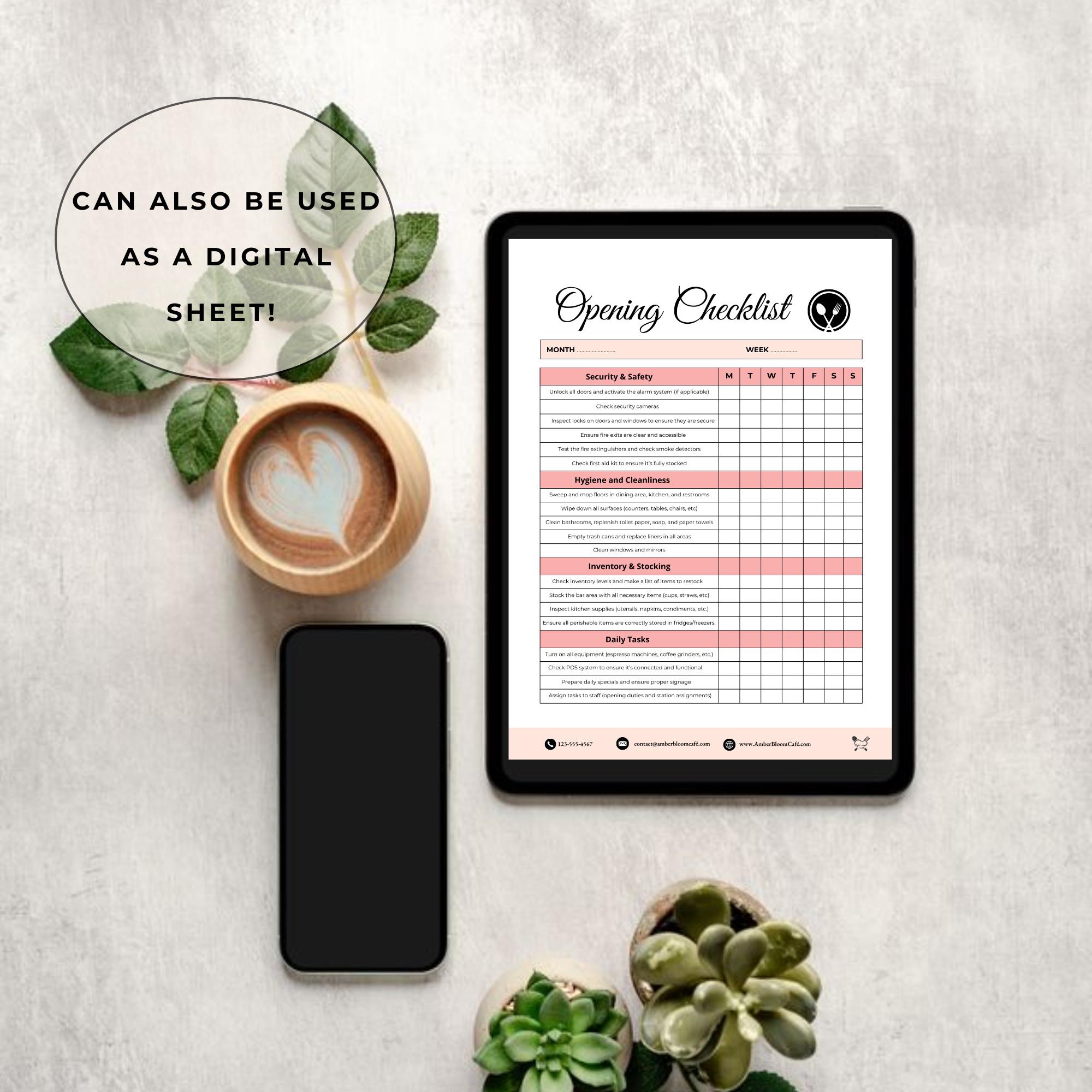 Bar Inventory Checklist, Digital PDF for Liquor Management, Bartender ...