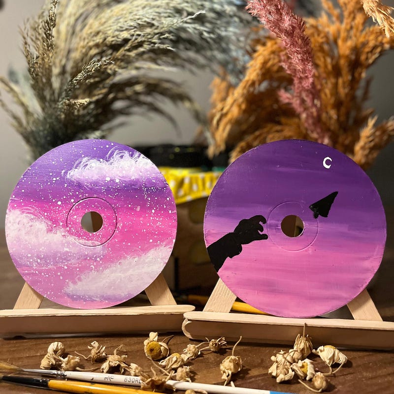 Cd Painting - Etsy